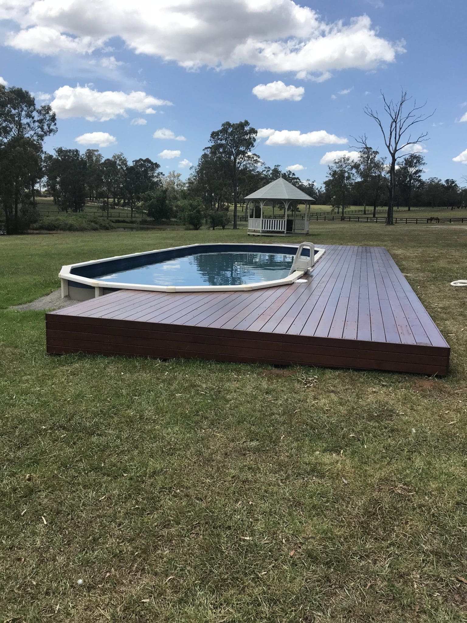 Merbau Deck for Pool - KRE8 OUTDOOR CONSTRUCTIONS